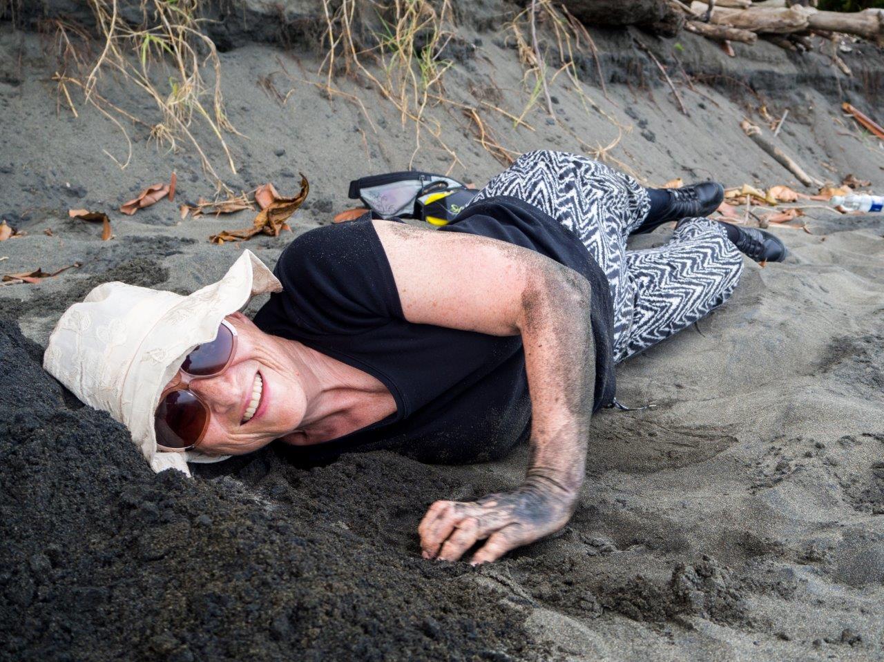 Sheila digging a nest – Biosphere Expeditions: blogs from the frontline ...